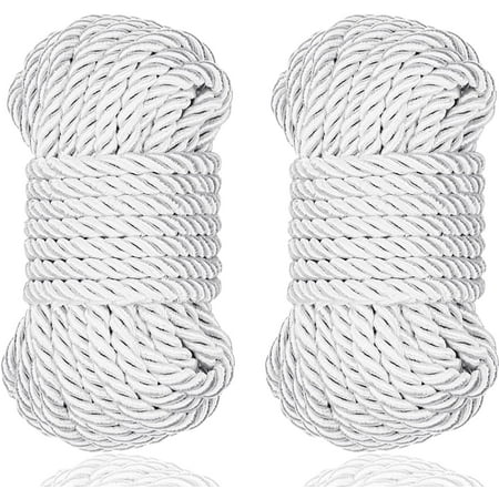 Braided Twisted Silk Ropes 8mm Diameter Soft Solid Braided Twisted ...