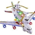 Bisontec Airplane Toy, 4D Flashing Lights, Rescue Helicopter, Gift for ...
