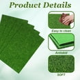 4 Packs Artificial Grass 6 x 10 Inches Fake Grass Decor Miniature Fairy ...