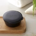 2 Pack Portable Round Soap Dishes, Plastic Soap Container with Lid Leak ...
