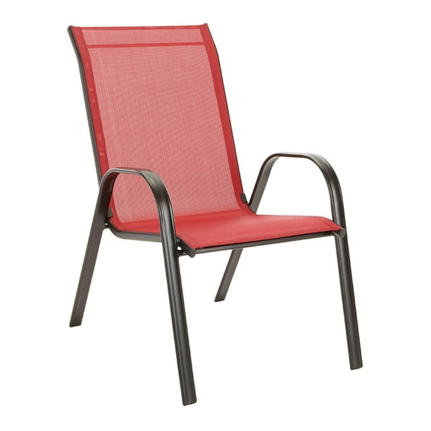 Living Accents Sling Black Steel Chair - Walmart.com - Walmart.com