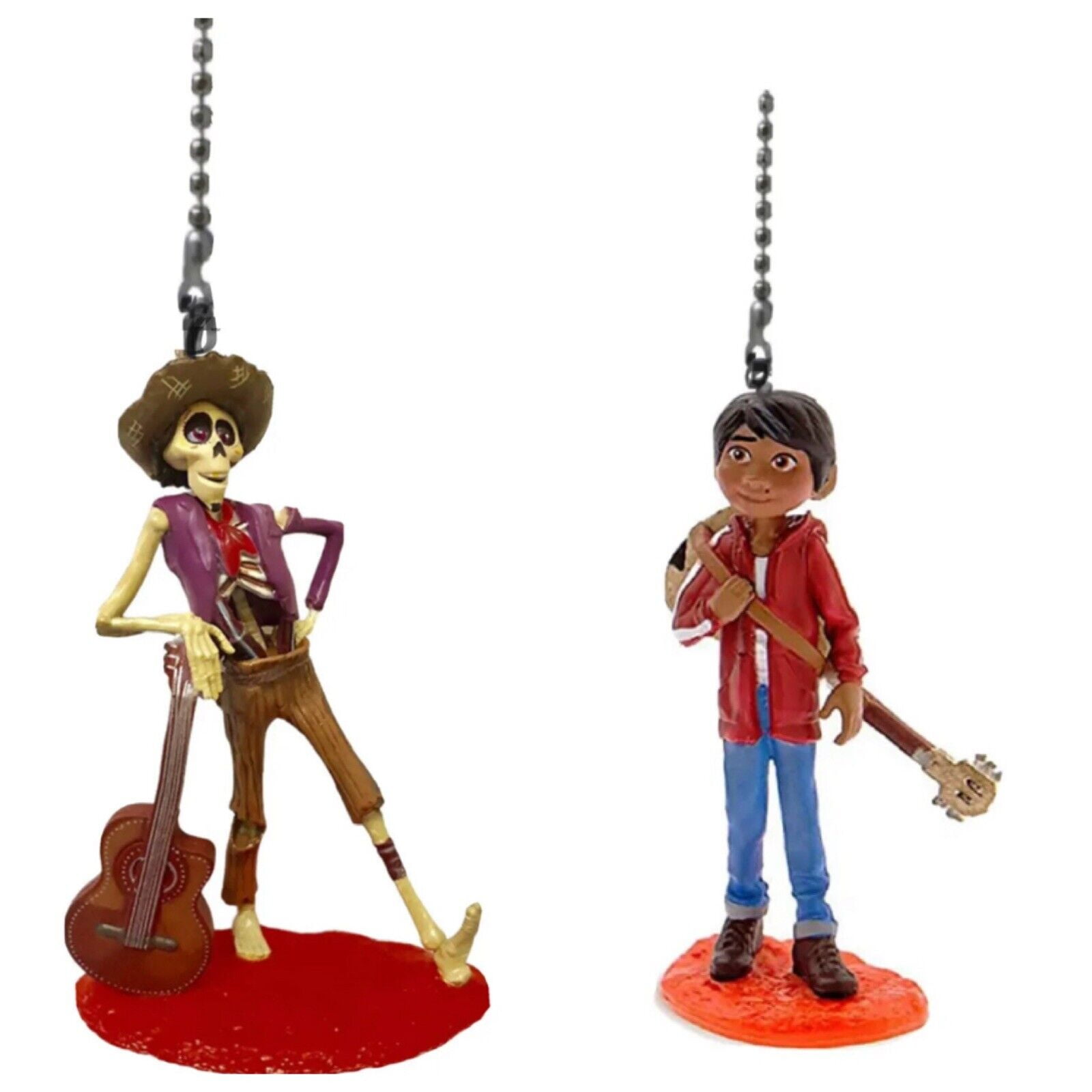 Coco Boy Miguel & Hector PVC Fan Lamp Light Pull Chain Set Figure ...