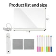 MOQIN Led Note Board with Colors, Acrylic Dry Erase Board with Light Up ...