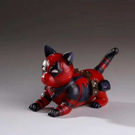 Marvel Deadpool Puppy Dog & Black Panther Cat Cute Super Hero Figure ...