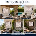 Clay Fronds Waterproof Outdoor TV Cover, Terracotta Sand Leaf Plant ...