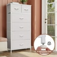 Crestlive Products White 6-Drawer Chest Vertical Dresser Storage Tower ...