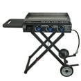 Razor Griddle Portable 3 Burner 30,000 BTU Gas Grill & Griddle Cart w ...
