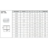 Lesso America 429-010 (10 Pack), Plumbing, PVC Pipe Fitting , Coupling ...