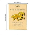 HaoXun Lucky Horse Year Healing Pocket Card - Plastic Encouragement ...