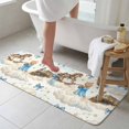 Cartoon Cute Cat Bathroom Runner Rugs Non Slip Washable Absorbent ...