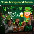 St Patrick'S Day Flags Double Printed Banner Shamrocks Hat Gold Coins ...