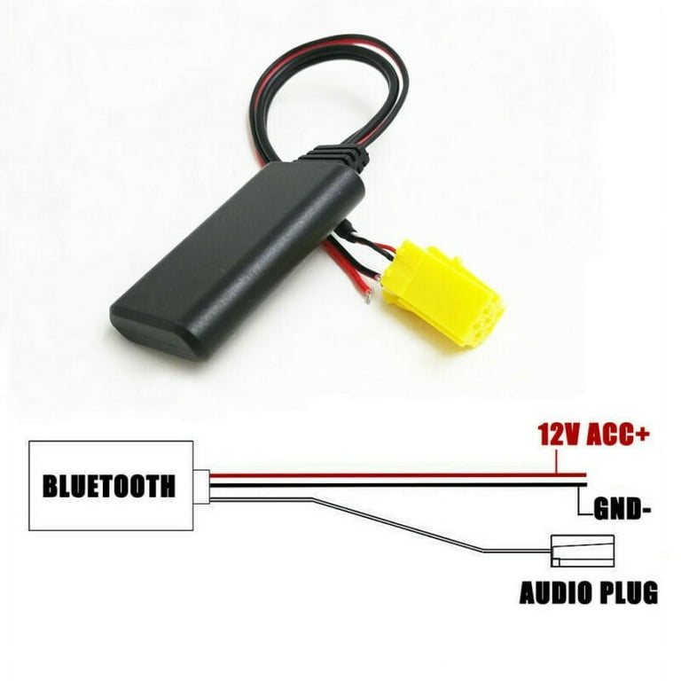 Stereo MINI ISO 6Pin Bluetooth Module Adapter For Fiat Grande Punto Alfa Romeo
