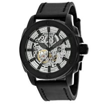 Fossil Men's Modern Machine Leather Watch, 45mm, Automatic Skeletal ...