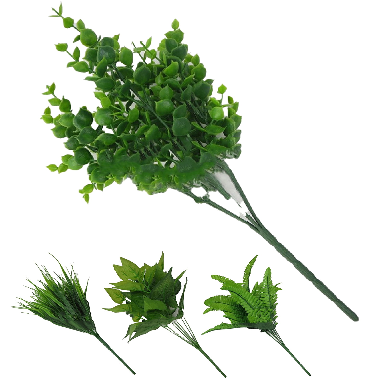Dengjunhu Fake Plants Artificial Plants, 4Pcs Artificial Plastic Plants ...