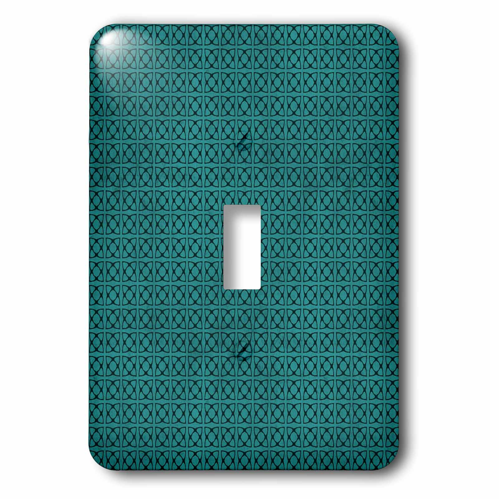 3dRose Blue Green Irish Knots Pattern - Single Toggle Switch (lsp_65957 ...