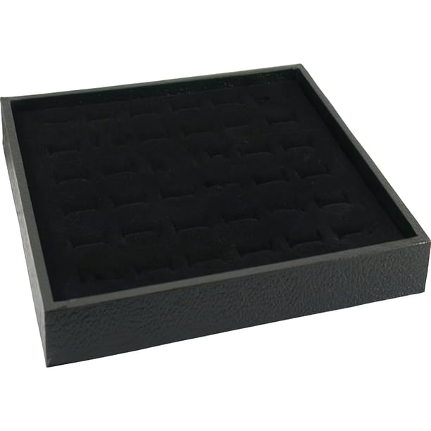 Jewelry Display Case Box 36 Ring Velvet Insert New - Walmart.com
