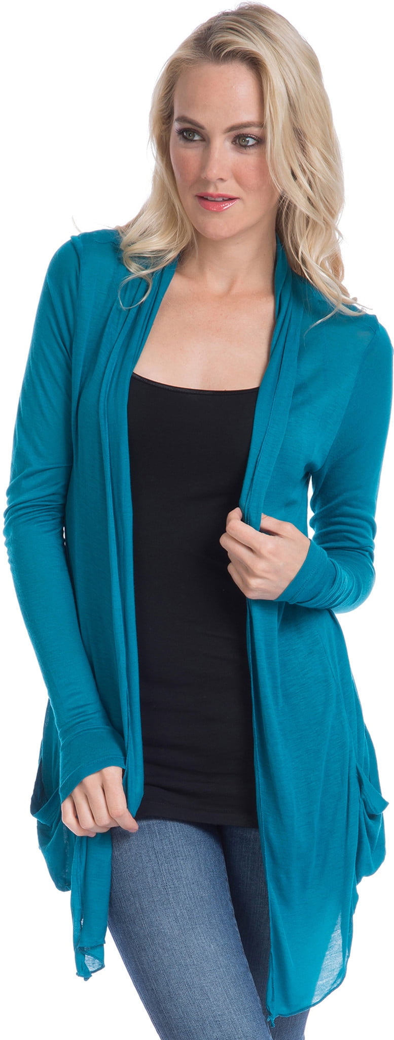 Semi-sheer Cardigan Cover-up with Pockets - Walmart.com