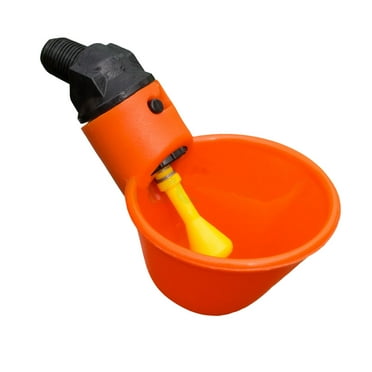 (12) AUTOMATIC WATERER DRINKER CUPS & 1/2" PVC TEE FITTINGS CHICKEN ...