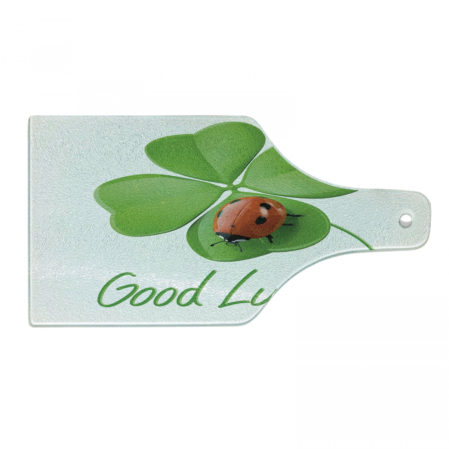 Going Away Party Cutting Board, Lettering Lucky 4 Leaf Clover with ...