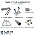 Patriot Docks 8' Shore Ramp Kit for Truss Style Stationary or Roll-In ...