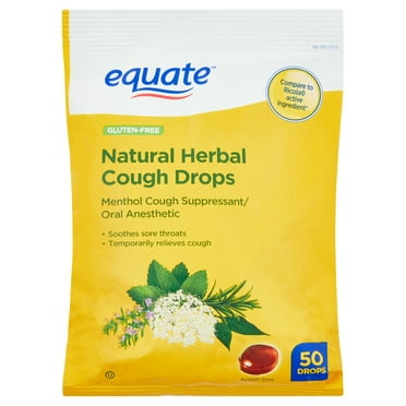 Equate Value Size Honey Lemon Cough Drops with Menthol, 160 Count - Walmart.com