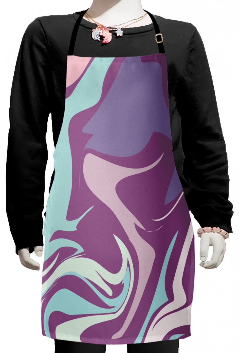 Abstract Kids Apron, Exotic Digital Painting Effect Contemporary Design ...