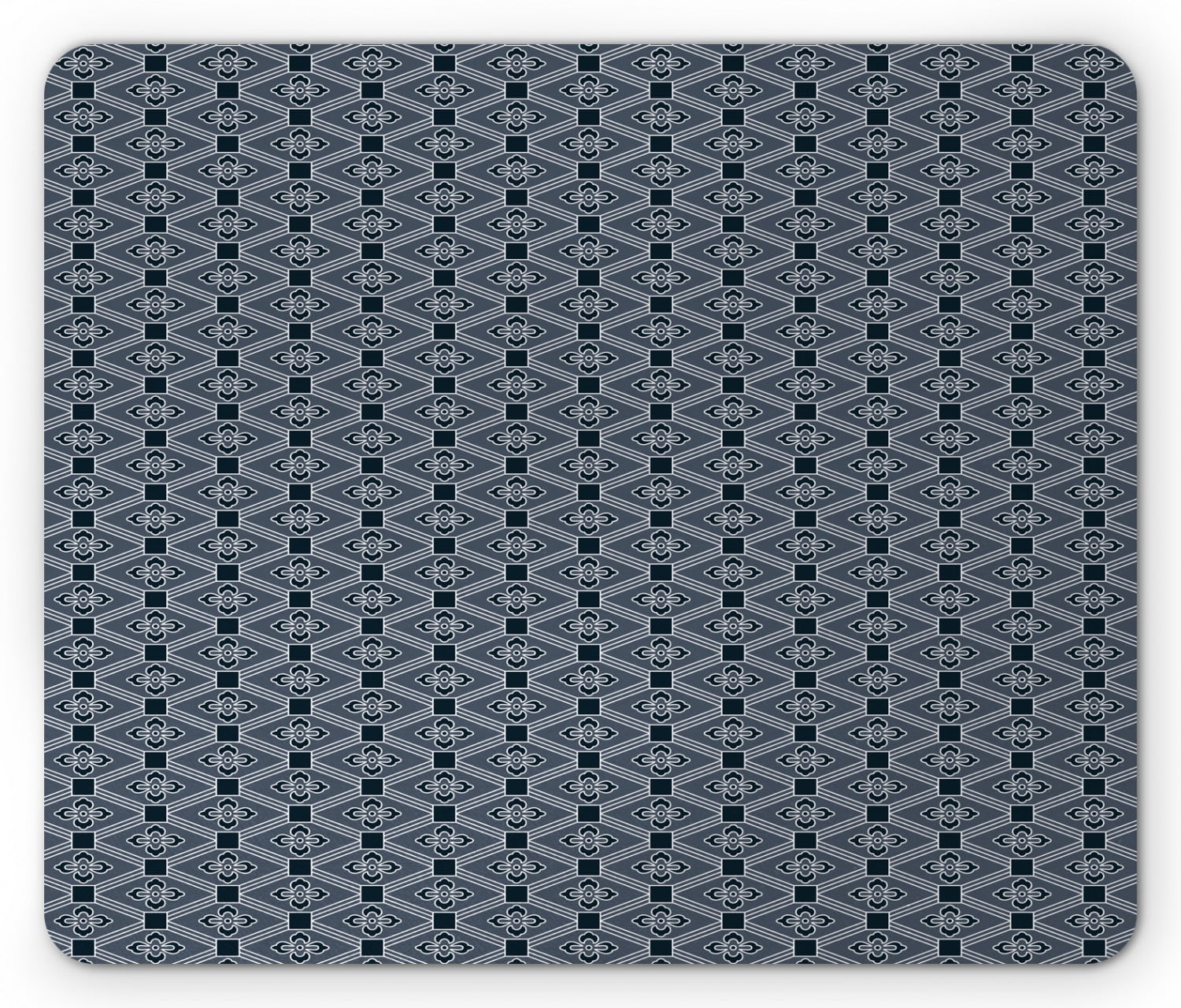Japanese Mouse Pad, Diamond Line Pattern with Squares and Abstract ...