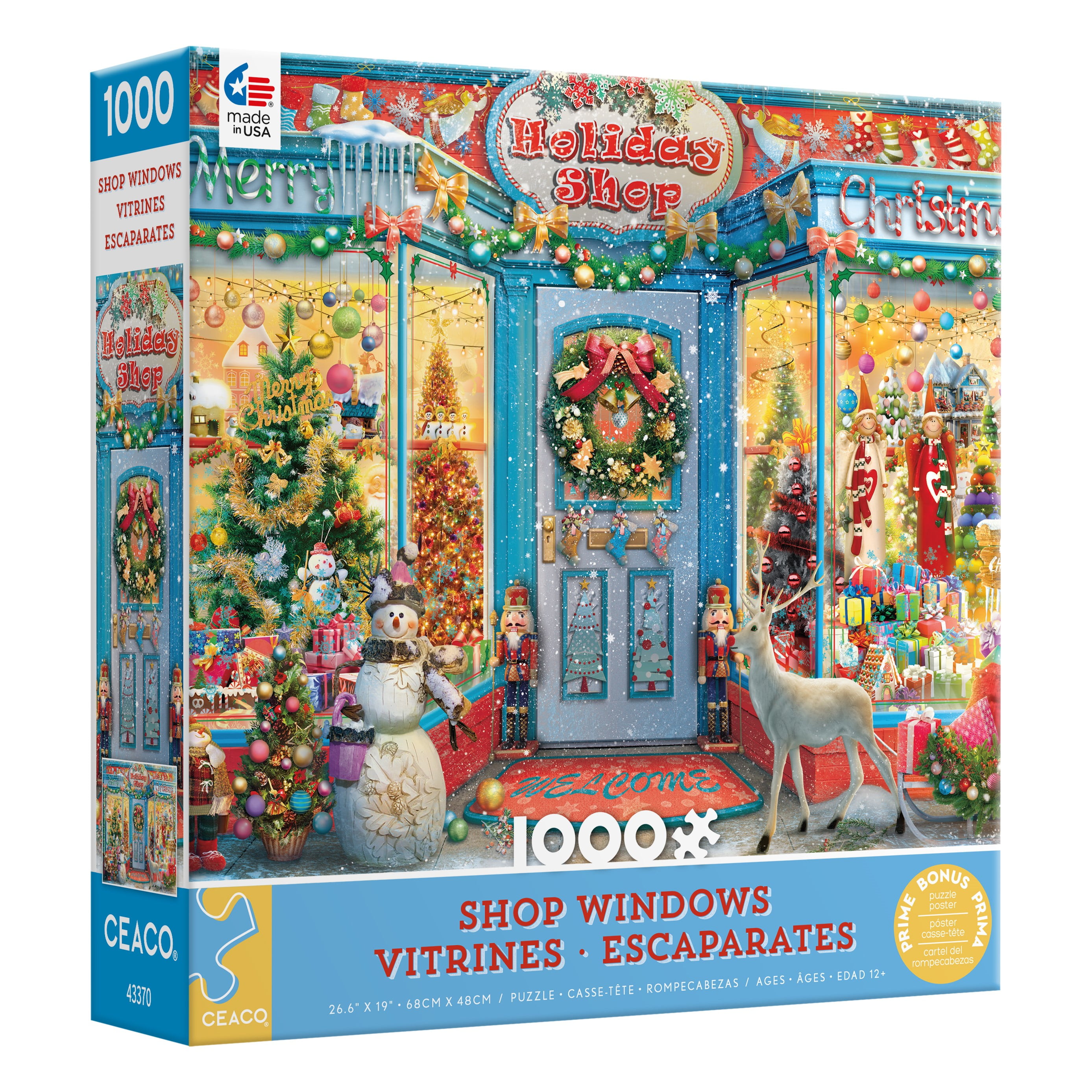 Ceaco - Shop Windows - Holiday Shop 2 - 1000 Piece Interlocking Jigsaw ...