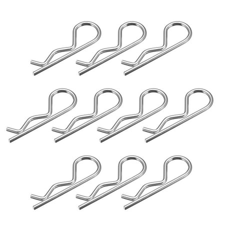 3mm x 60mm Carbon Steel R Shaped Spring Cotter Clip Pin Fastener ...