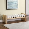Meridian Furniture Waverly Cream Bench - Walmart.com