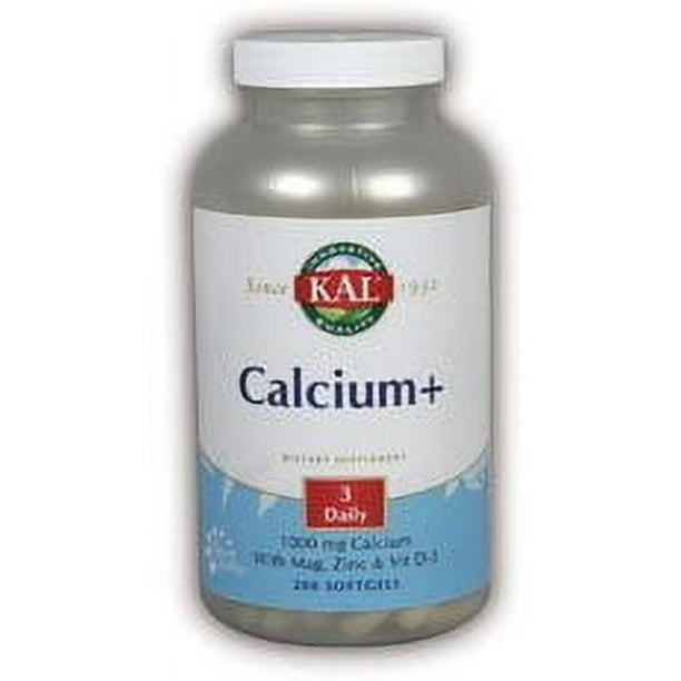 Suplemento KAL Calcium + 200 cápsulas blandas | Bodega Aurrera en línea