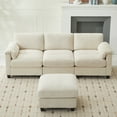 JUSTLET Modular Sectional Sofa, L Shaped Corduroy Sofa Couch, Modular ...