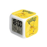 Pokémon electronic square seven-color alarm clock for children and ...