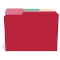 Exlonjet 508804 Colored Top-Tab File Folders 3 Tab 9 Color Assortment ...