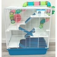 Large 5-Level Twin Tower Hamster & Dwarf Pet Habitat with Play Tubes ...