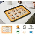 Silicone Baking Mat Set - Kneading Mat, Cookie & Macaron Half Sheet ...