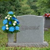 Sympathy Silks Artificial Floral Arrangements - Blue Rose & Light Blue ...