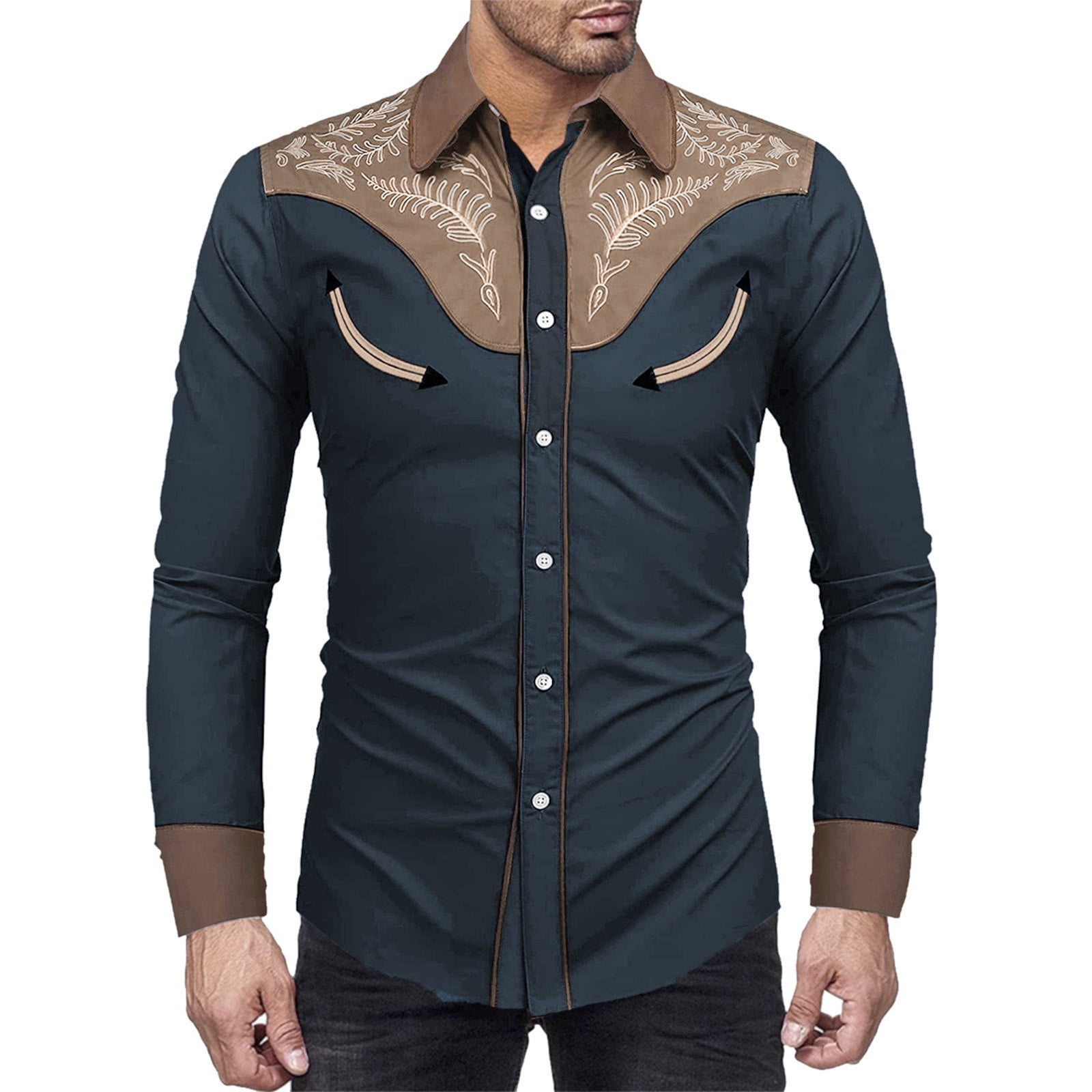 Click here for Ketyyh-Chn99 Mens Shirts Fall Clothes Mens Western... prices