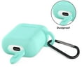 Protective Silicone Case Cover for AirPods with Keychain - Durable Skin ...
