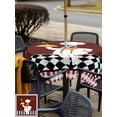 Chef Gourmet Square Outdoor Tablecloth with Umbrella Hole Red Plaid ...