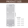 4Pcs Stainless Steel Fixed Angles Support Brackets Metal Straight Brace ...