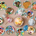 60 Pcs Moana Party Supplies Tableware set 7 Inch 6 Styles Princess ...