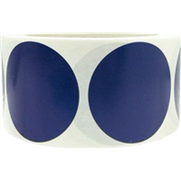 Navy Blue Circle Stickers | 2" Inches Round | 500 Pack - Walmart.com