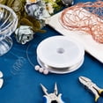 1 Roll 50M Silver Plated Round Copper Wire Jewelry Wire Jewelry Making ...