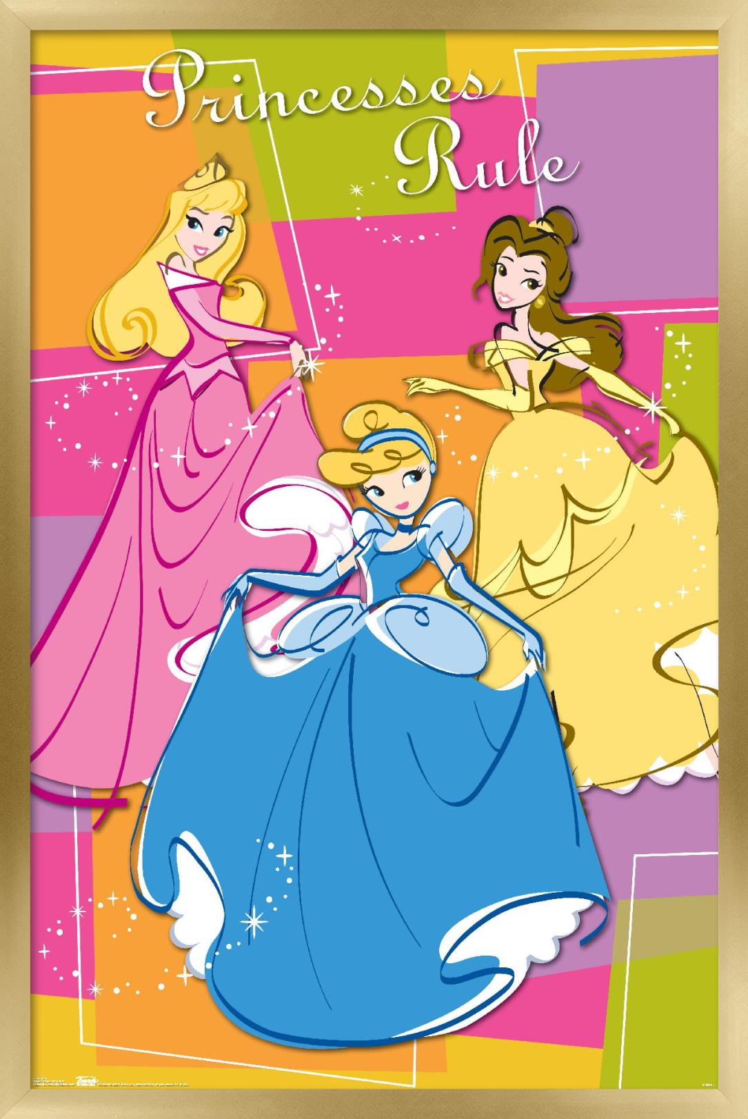 Disney Princess - Princess Rule Wall Poster, 22.375" x 34", Framed ...