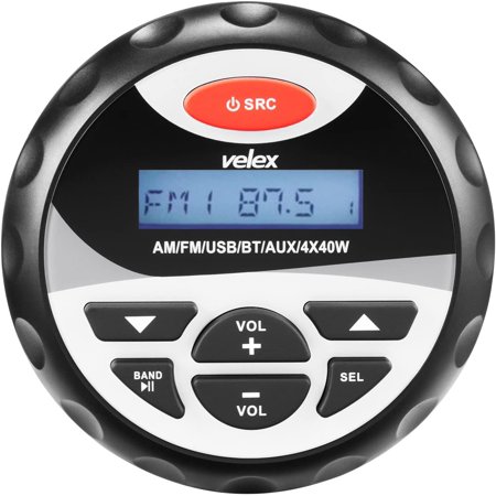 velex Marine Stereo, in-Dash, Marine Gauge, Bluetooth, Digital Media ...