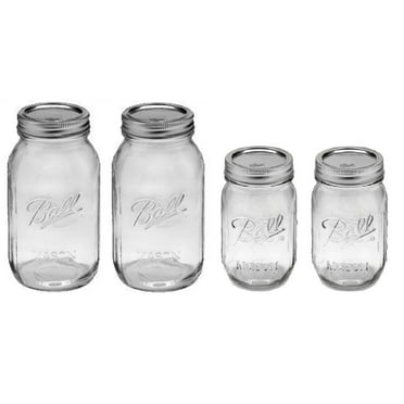 Country Classics Pint Size Regular Mouth Mason Canning Jars, 12-Pack ...