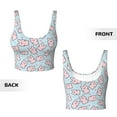 Sports Bras for Women High Support - Cartoon Pink Rabbit Cute Athletic ...