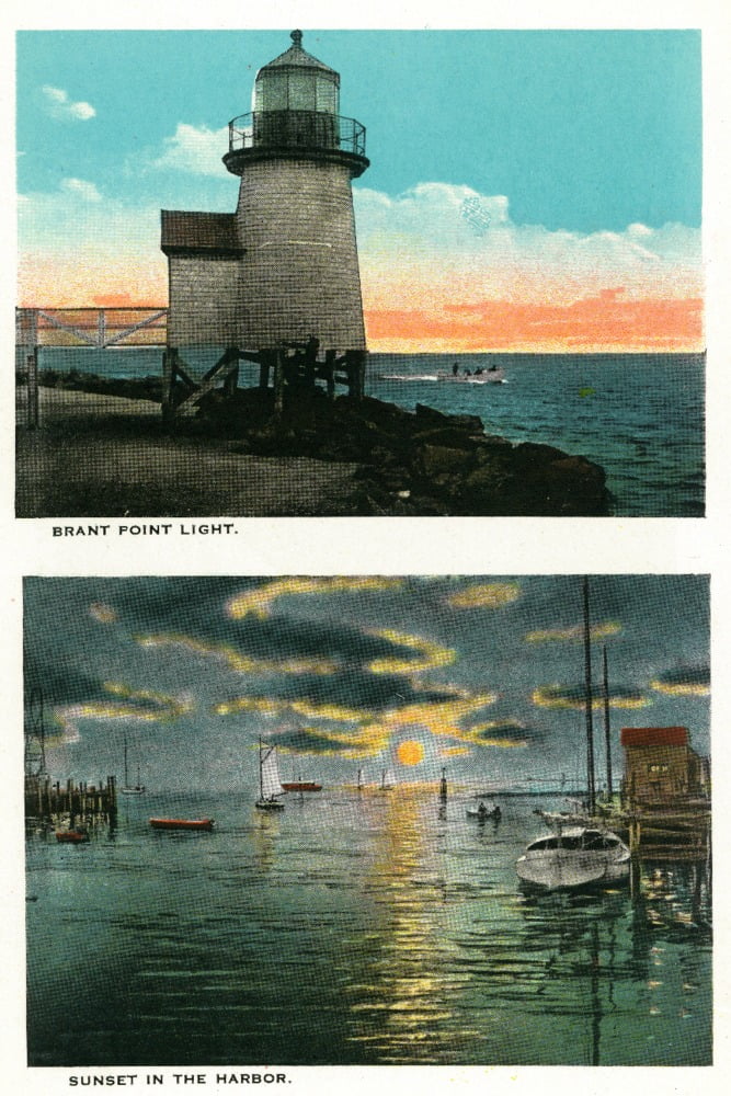 Nantucket, Massachusetts, View of the Brant Point Lighthouse (16x24 ...