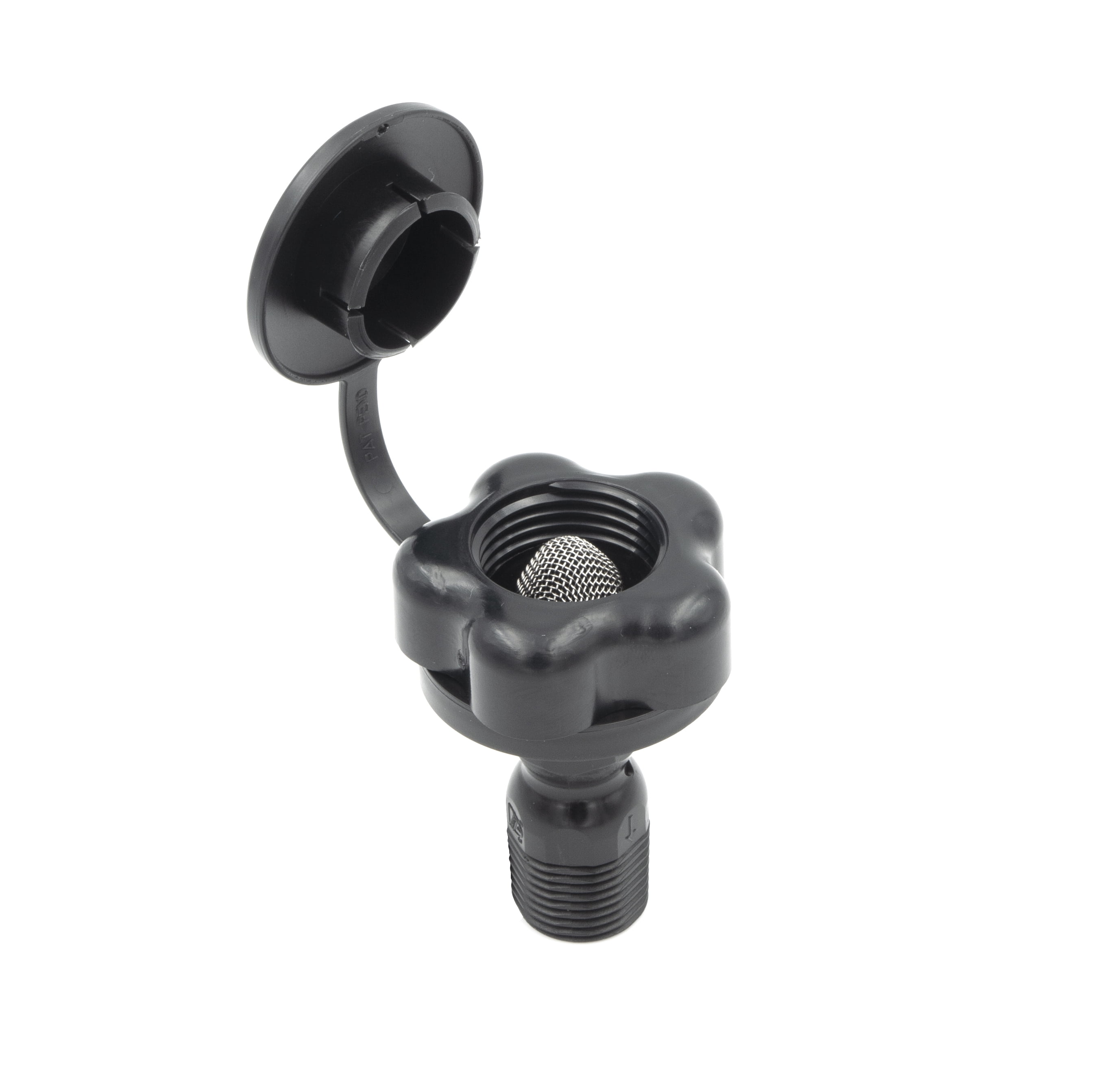 RV Camper 1/2 Inch Thread Plastic Check Valve Backflow Preventer Black ...